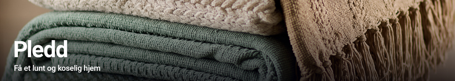 Pledd - Fleecepledd, ullpledd, sherpapledd - Myke og deilige!